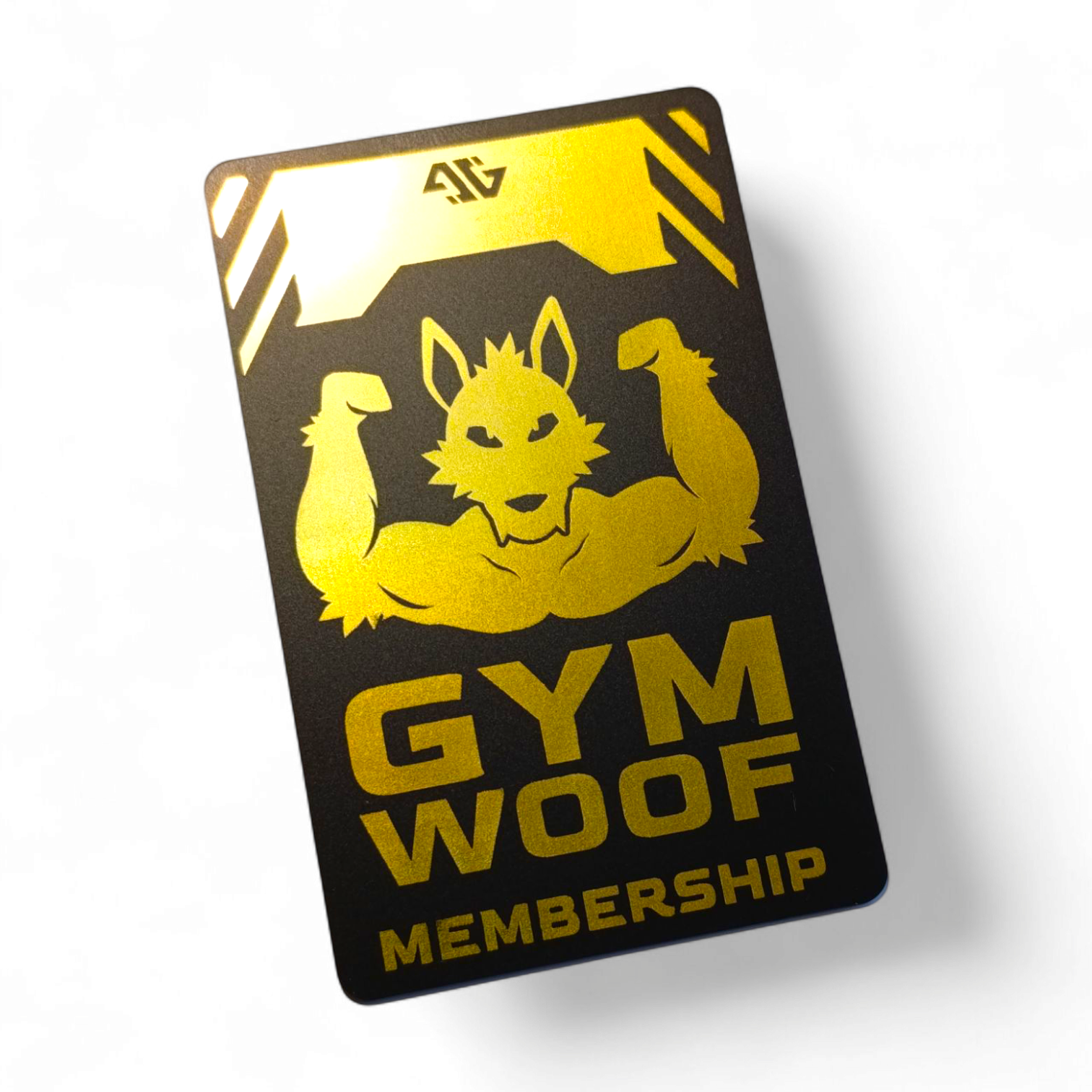 PVC Badge - Gym Woof Membership [golden] – AWRUFF GEAR