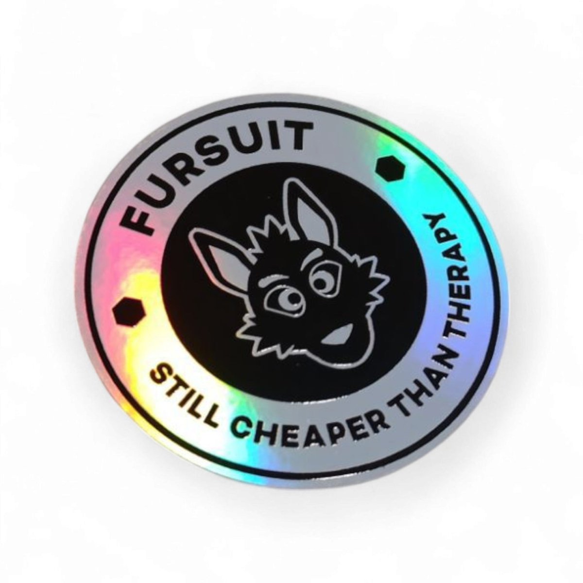 Vinyl Furry Sticker - Fursuit, Still Cheaper Than Therapy – AWRUFF GEAR